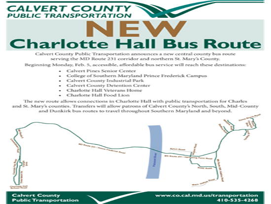 New Calvert bus route connects all three counties - The Southern ...